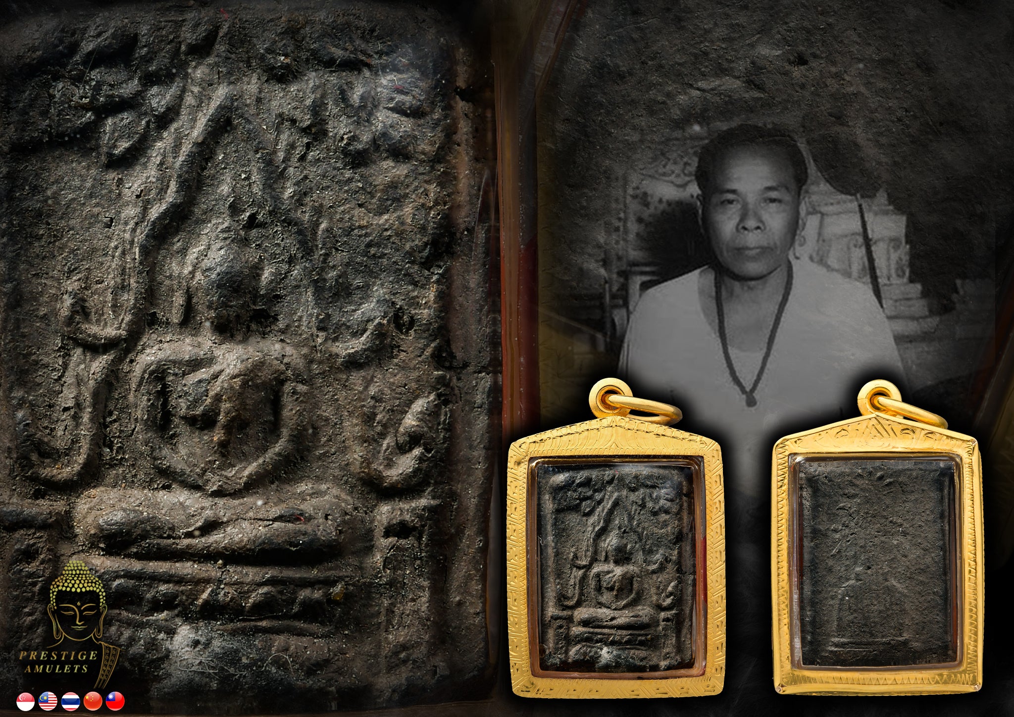 Archan Chum Chaikiri BE2497 Phra Phong Baramee Pim Chinnarat Tha Ruea ...